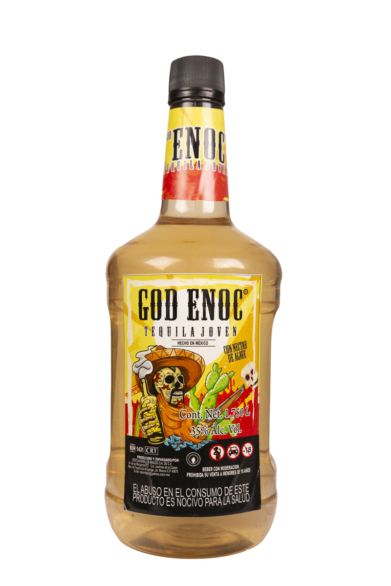 God Enoc Tequila Joven con nectar de Agave (1.750 L) (Etiqueta en color ...