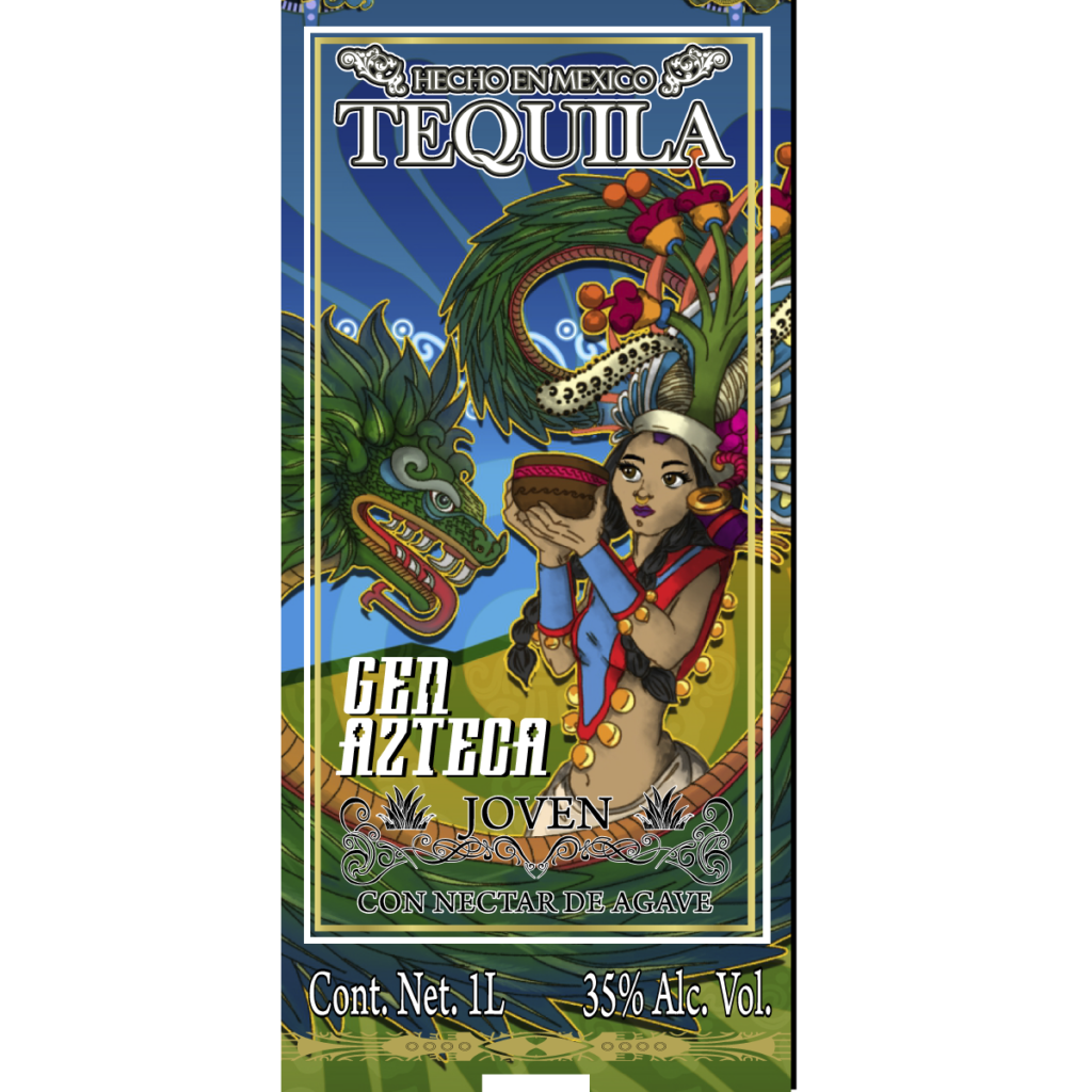 Tequila Gen Azteca Mayahuel 1L - Destiladora los Magos
